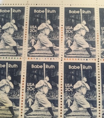 10 Old Babe Ruth stamps DressUp Your Mail-perfect For A Baseball Fan ...