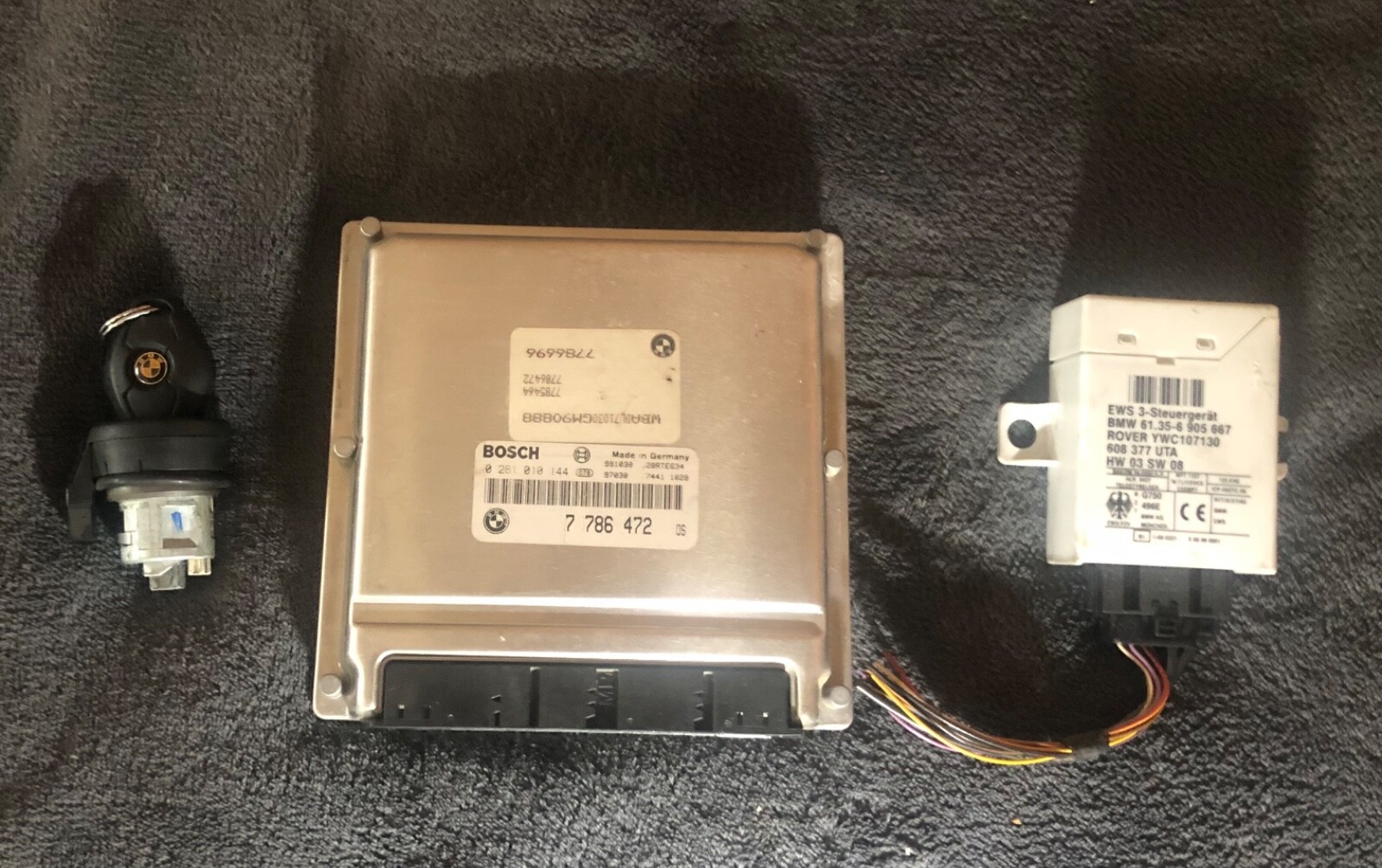 BMW 5 Series E39 530d M57 Engine Control Unit ECU DDE EWS Key Kit ...