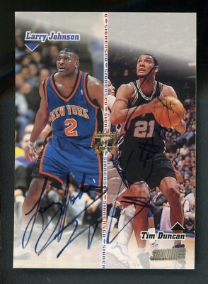 1998 Tim Duncan Larry Johnson Issue Auto Topps Stadium Autographs | eBay