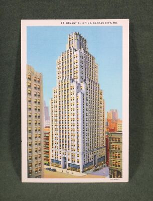VINTAGE postcard BRYANT BUILDING KANSAS CITY MO never posted CURTEICH ...