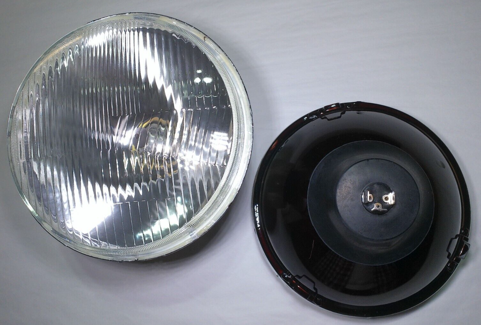 H4 12V HALOGEN 7" FLAT LENS HEADLIGHT SET VOLKSWAGEN T1 BUG SUPER ...