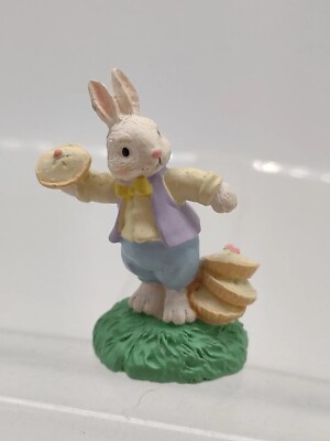 COTTONTAIL LANE Rabbit Bunny Pie Thrower EASTER Collectable Figure ...
