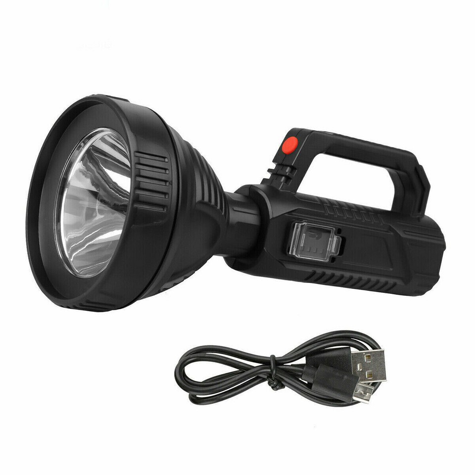 Rechargeable LED Searchlight Portable Super Bright Handheld Spotlight ...
