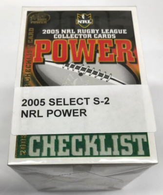 2005 SELECT NRL POWER TRADING CARD COMPLETE BASE CARD SET (181) | eBay ...