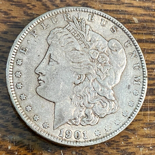 1901 Key Morgan Dollar Nice Original AU CHRC | eBay