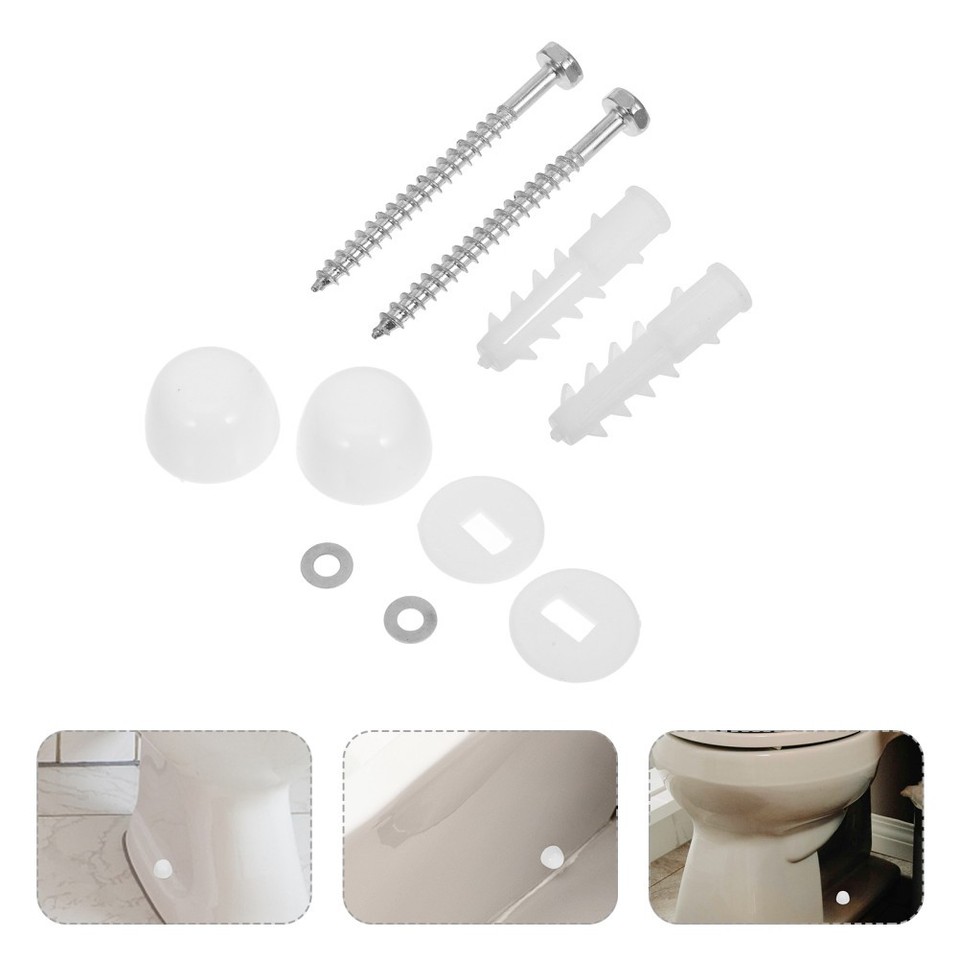 Bolt Caps for Toilets Seat Bolts Fittings Drywall Anchor Screw Plastic ...