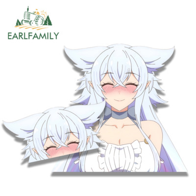 EARLFAMILY 5.1" Furry Fenrys Peeking Anime Car Stickers Decals for ...