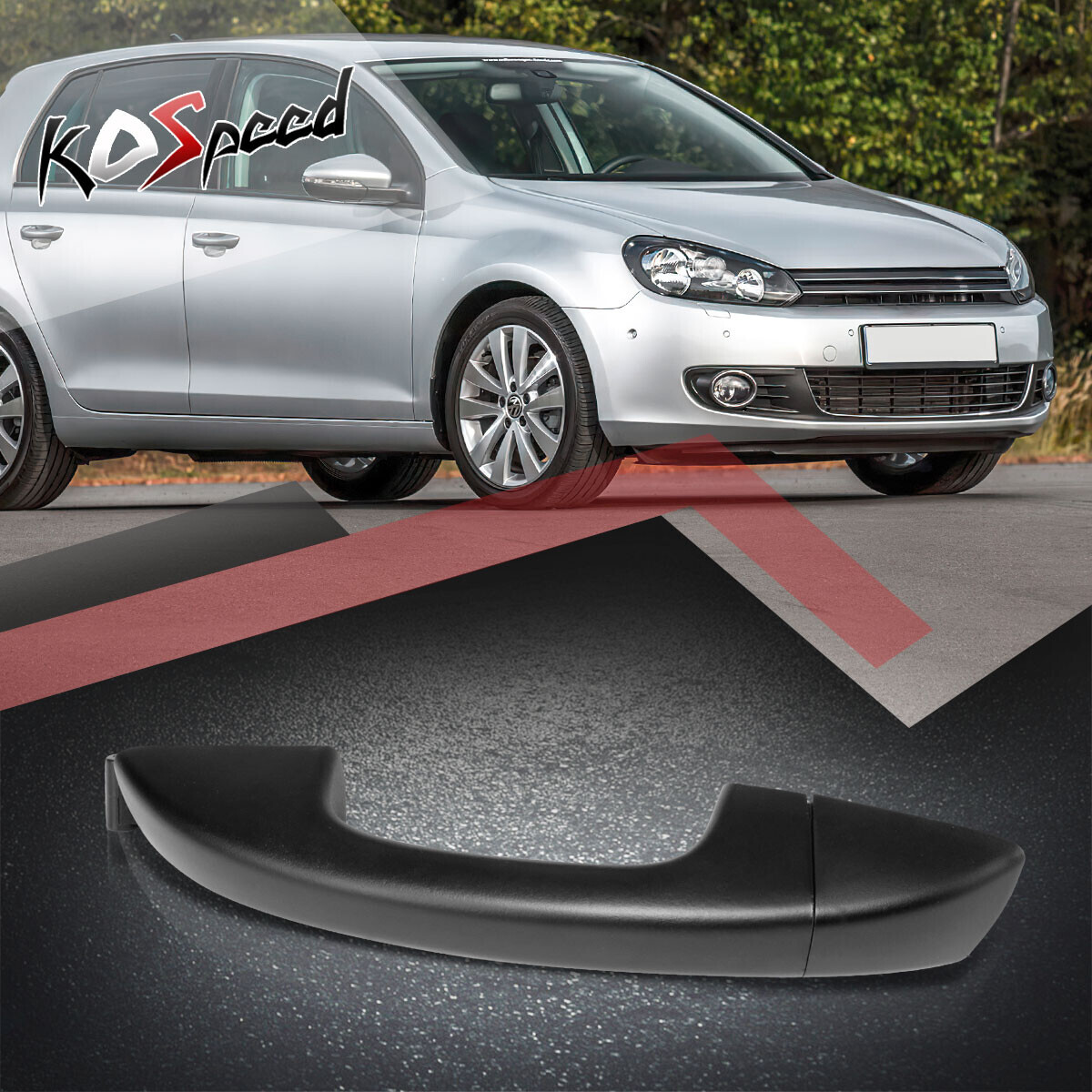 Black Primered Front Left Driver Side Outer Door Handle for 10-14 VW ...