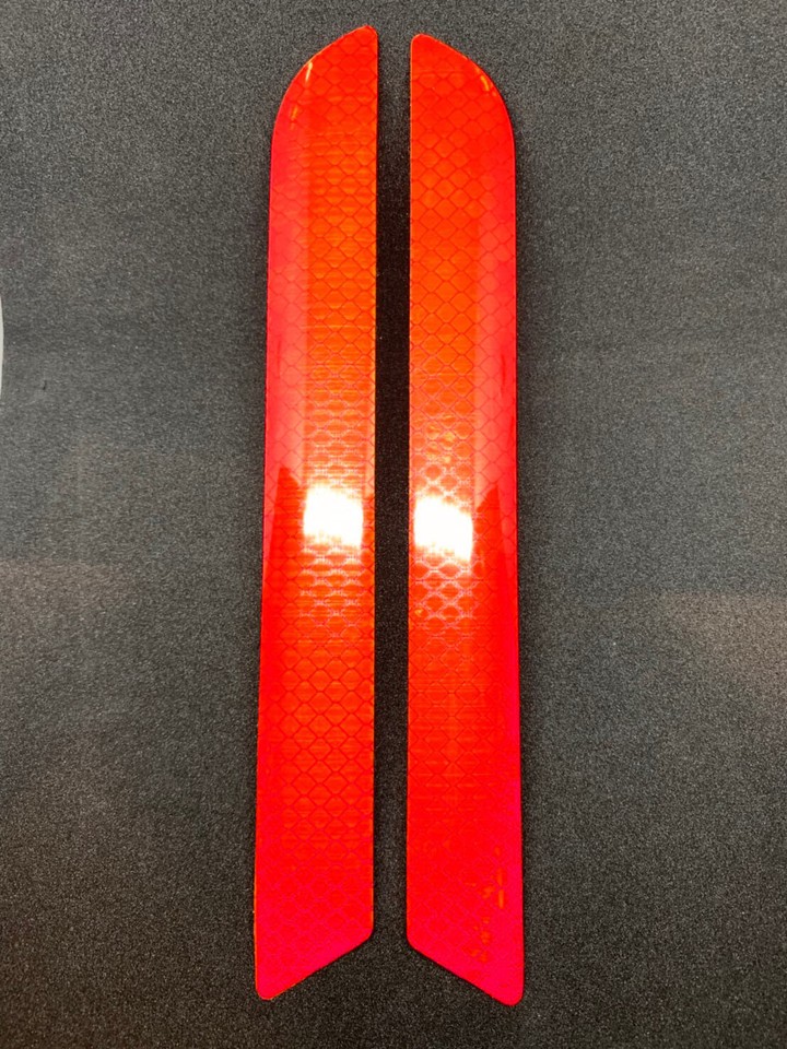 Red Reflective Sticker Waterproof Pointed Head Stripe Graphic Ch A | eBay