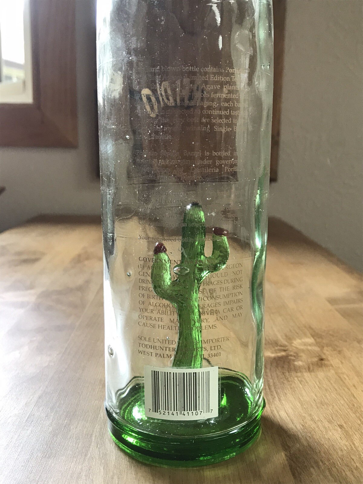 Agave Plant Tequila Bottle