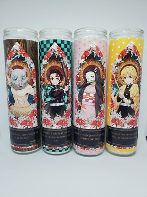 Demon Slayer Saint Prayer Candle Tanjiro Nezuko Kamado Zenitsu Agatsuma ...