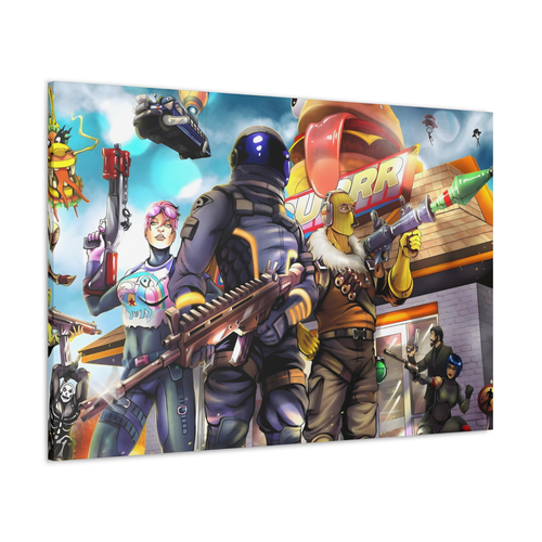 Fortnite Canvas Game Room Kids Fortnite Characters Wall Art Decor | eBay UK