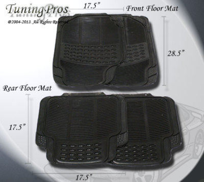 Front and Rear 4pcs Set Heavy Duty Floor Mat For Full Size Vehicle Code ...