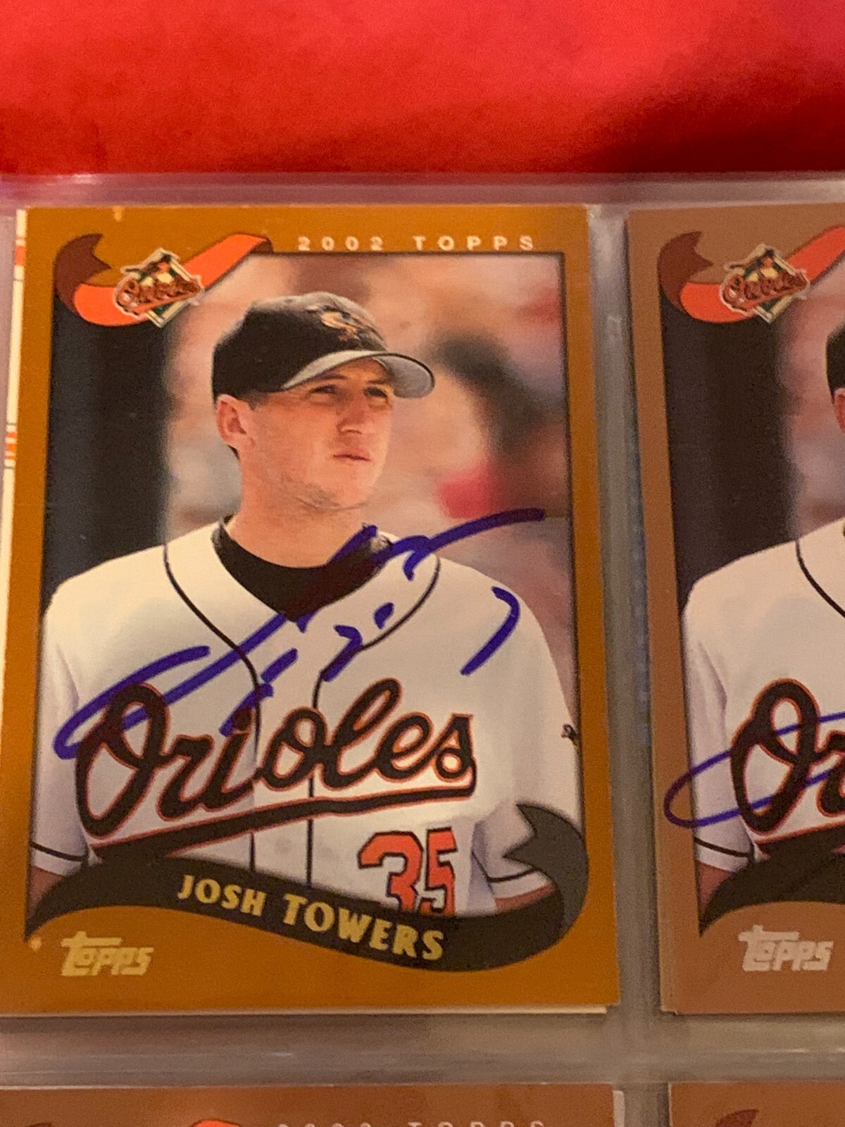 JOSH TOWERS AUTOGRAPHED SIGNED 2002 TOPPS CARD ORIOLES COA | eBay