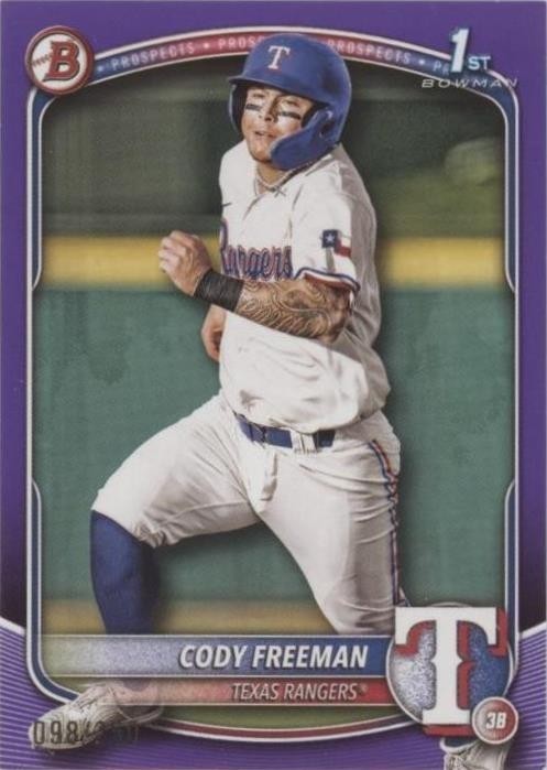 2025 Bowman - Prospects Cody Freeman #BP-112 Purple /250 (RC) for sale ...