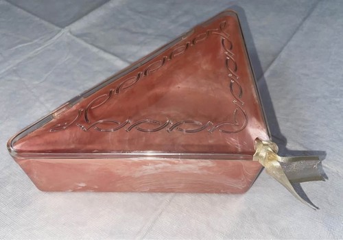 Hommer's Triangular Handkerchief Hankie Box Vintage Pink Swirl | eBay