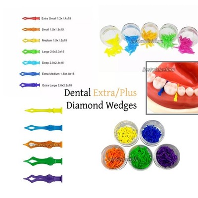 Dental Plastic Diamond Plus/ExtraTeeth Gap Wedges Diastema Adaptive ...