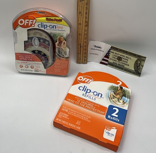 OFF! Clip-On Mosquito Repellent Fan Circulated Repellent & BOX 2 ...