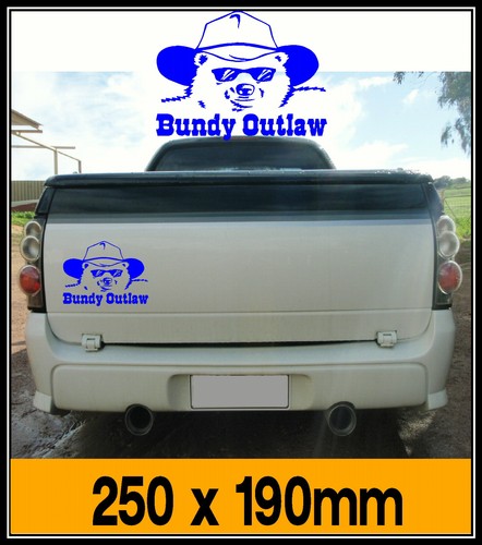 Bundy Bear, Bundy Outlaw Sticker Decal 250 x 190mm | eBay