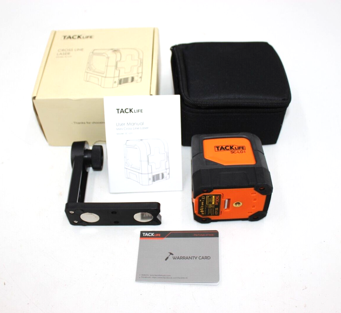 TACK Life Cross Line Laser Model SC-L01 Measuring Tool Carry Pouch ...