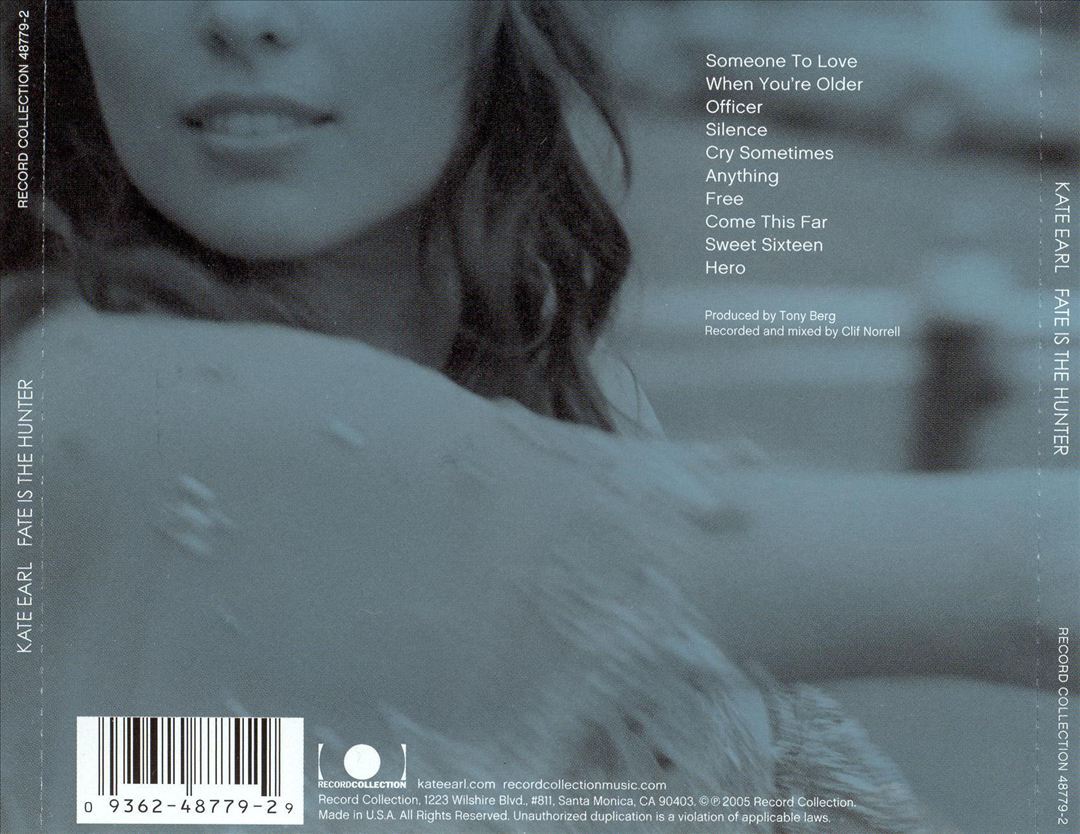 KATE EARL FATE IS THE HUNTER NEW CD 93624877929| eBay