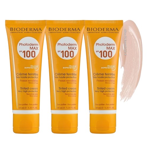 3x BIODERMA Photoderm MAX SPF 100 Sunscreen 40ml Face & Body Sun ...