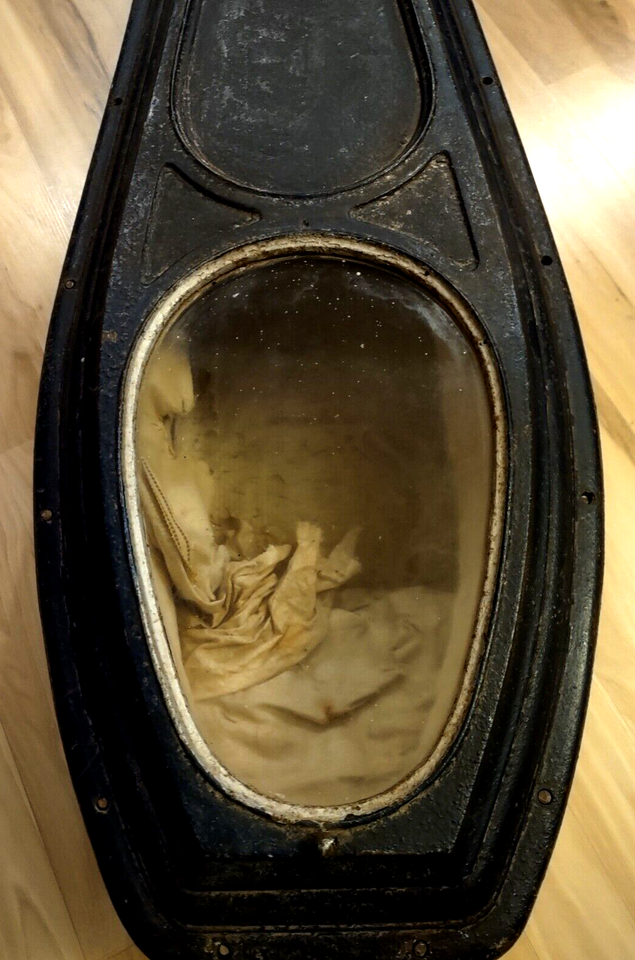 Funeral Casket Victorian Infant Casket Coffin 1850's Cast Iron With ...