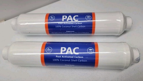 2 Post Activated Carbon Water Filter Replacement inline 5 Micron 4th ...
