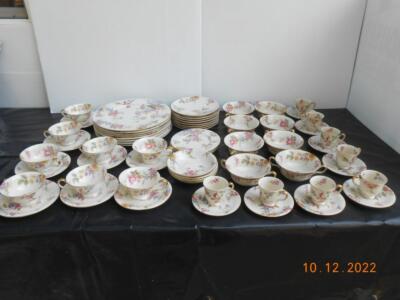 Vtg 1950s CASTLETON CHINA SUNNYBROOKE Dinnerware Dinner Set of 64 pc ...