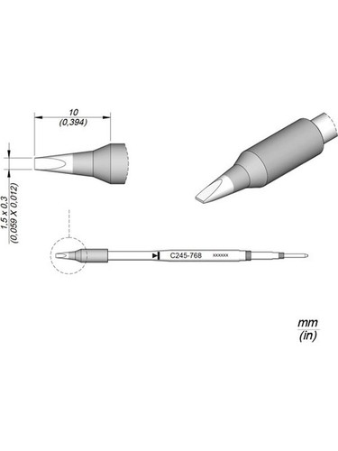 JBC 1.5 x 0.3mm Standard Cartridge Tip (C245768) | eBay