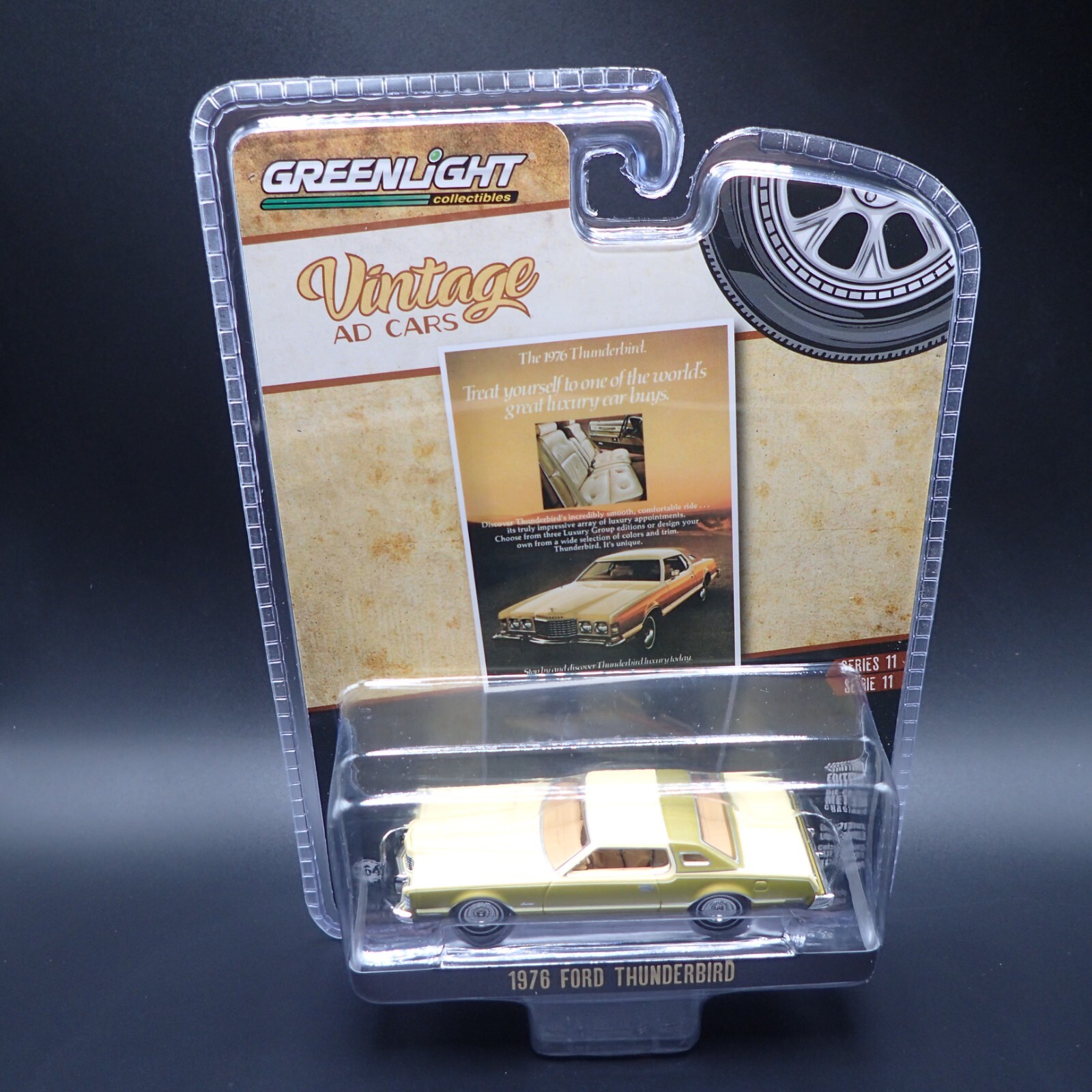 2024 GREENLIGHT 1976 FORD THUNDERBIRD VINTAGE AD CARS SERIES 11 1:64 ...