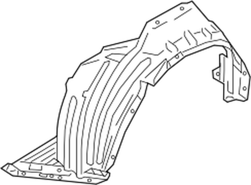 5370B889 Mitsubishi Shield,fr wheelhouse 5370B889, New Genuine OEM Part ...