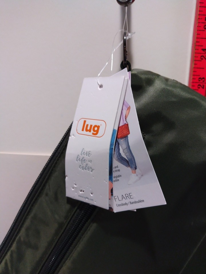 NWT Lug Flare Classic VL Vegan Leather Olive/Camo Green Shoulder ...