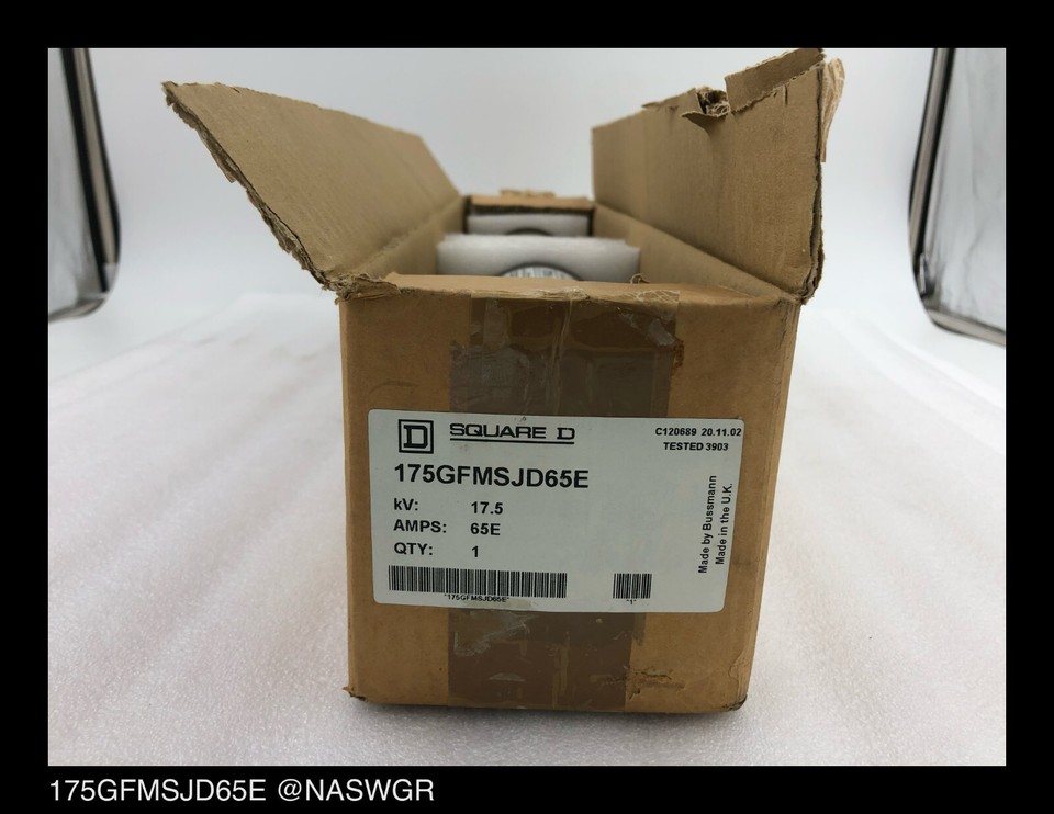 Square D 175GFMSJD65E 65E Current Limiting Power Fuse ~ Unused Surplus ...