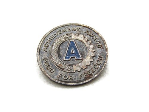 Food For Freedom Achievement Award Pin Vintage & Silver Tone | eBay