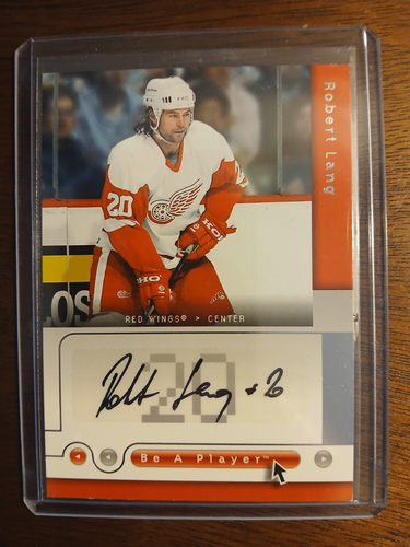 Robert Lang 2005-06 Upper Deck Be a Player Autograph Detroit Red Wings ...