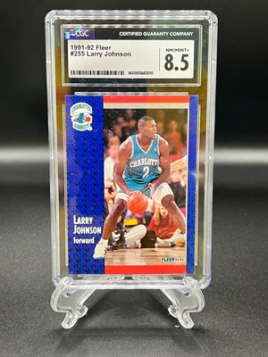 1991-92 Fleer Larry Johnson #255 CGC 8.5 Rookie RC - Near Mint ...
