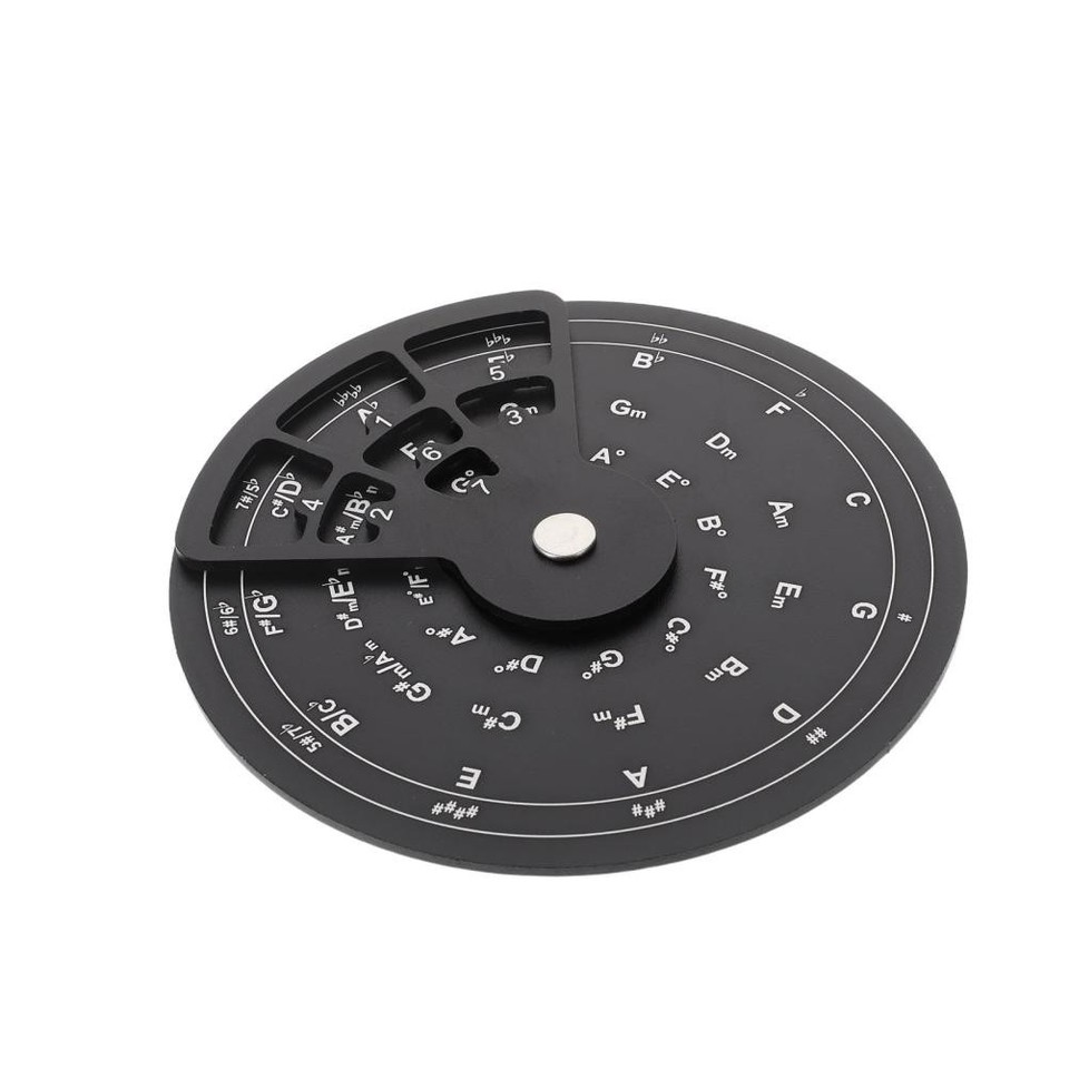 Guitar Circle of Fifths Turntable Metal Chord Wheel Cards Chords | eBay ...