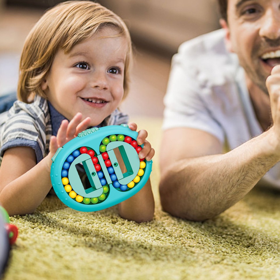 1x NEW Puzzle Cube Magic Bean Toy Small Beads Rotating Magic Bean Toys ...