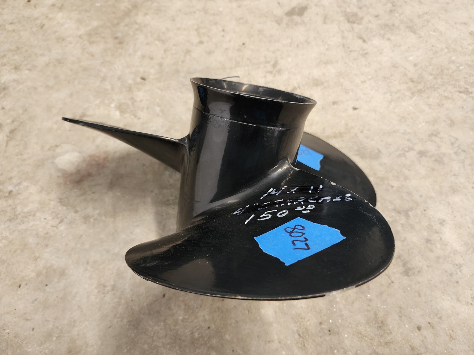 ALUMINUM 14" X 11P MERCURY BLACK MAX PROPELLER, 48-77338-C1-11, FLO ...