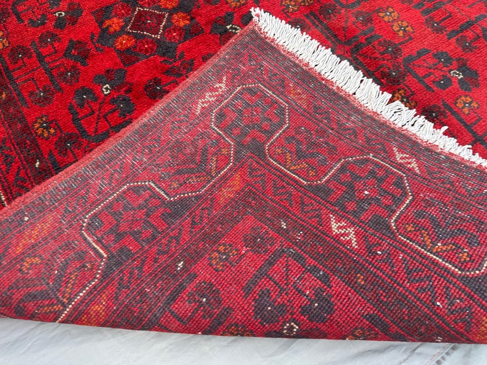 4x7 Afghan Turkmen Khal Mohammadi Bukhara Rug | Ethnic Oriental Style ...