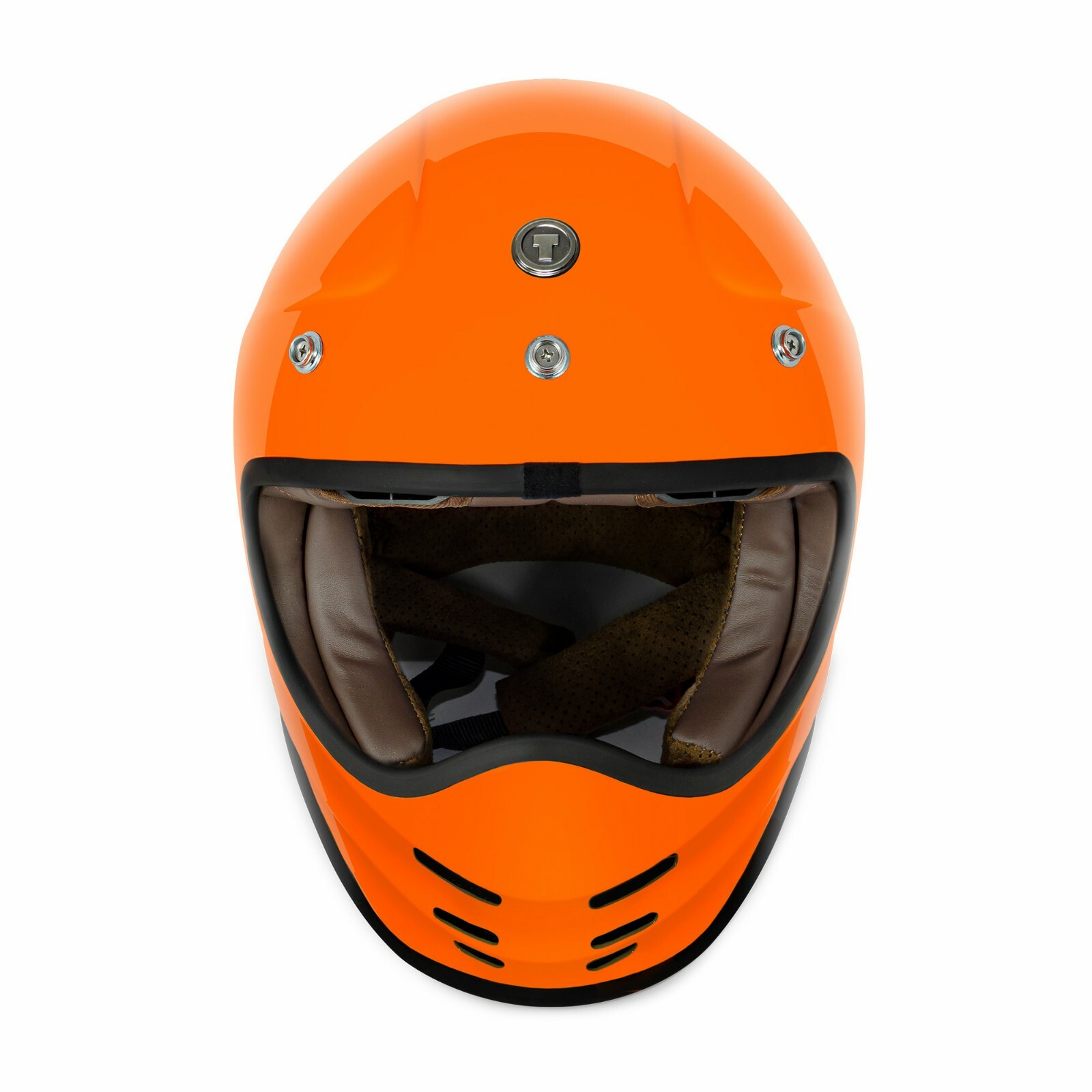 TORC T3 Full Face Retro Gloss Orange Motorcycle Helmet (XS-2XL) | eBay