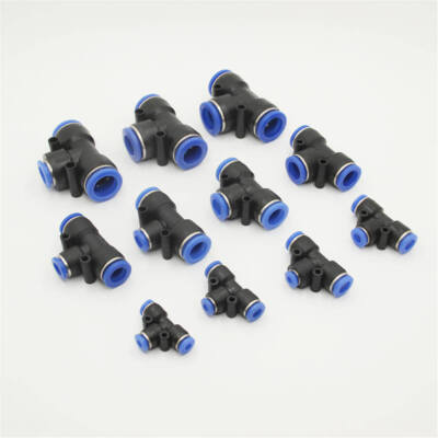 Nylon Pneumatic Reducer Tee Connector 4mm 5mm 6mm 8mm 10mm 12mm Push-In ...