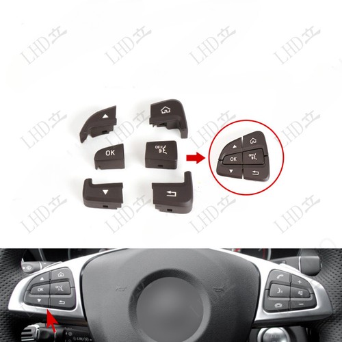 Brown Steering Wheel Switch Control Button Cover L&R For Benz W205/C ...