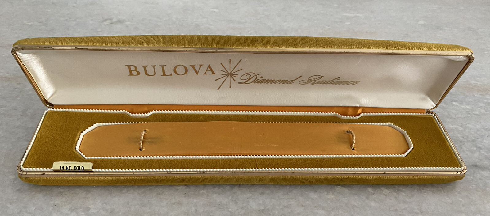 Beautiful Vintage Bulova Watch Box Velvet Diamond Radiance 14k Box Only ...