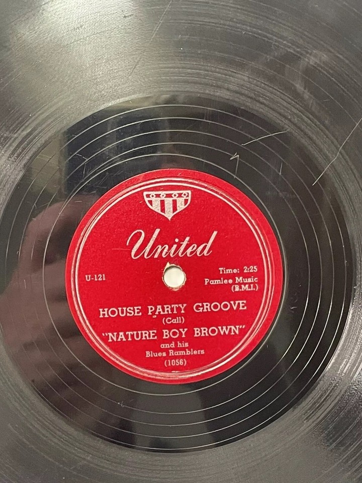 HOUSE PARTY GROOVE/STRICTLY GONE Nature Boy Brown 10" Shellac 78 rpm ...