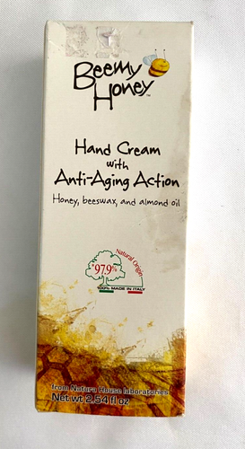 BeeMy Honey Hand Cream w/ Anti-Aging Action 2.54 oz 97.9% Natural New ...