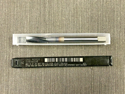 OSG Royco M8 X 1.25 Bottom Tap 3 Spiral Flutes D7 HSE TiCN Coated ...