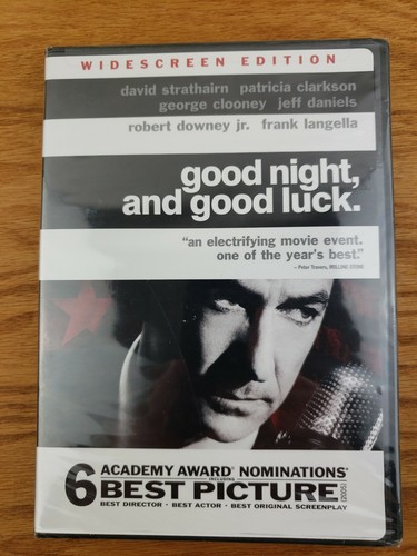 New, Good Night, And Good Luck (DVD,2006) George Clooney, Robert Downey ...
