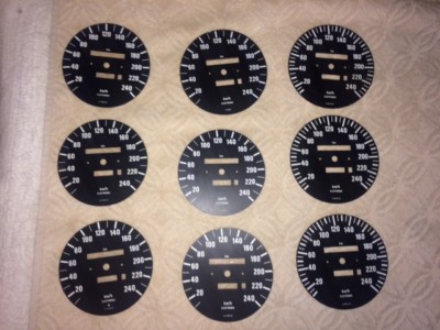 9 Nine 240 KM/H K 4838 EG Electronic European Plastic Metal Speedometer ...